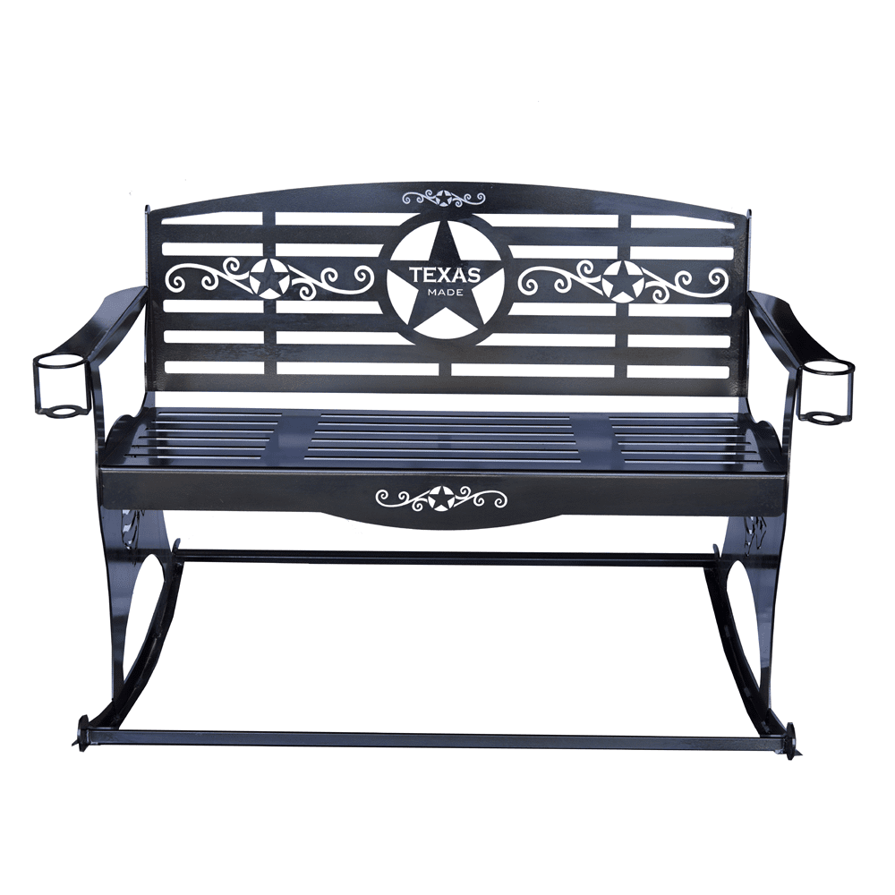 Metal Porch Rocking Bench | Outdoor Rocking Bench