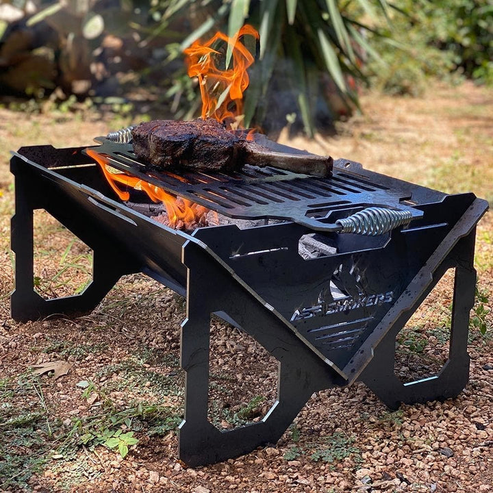 EZ Fire Pit with Grill | Portable Collapsible Fire Pit